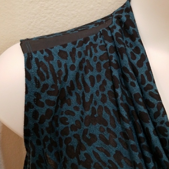 Covington | Tops | Blue Leopard Print Top | Poshmark